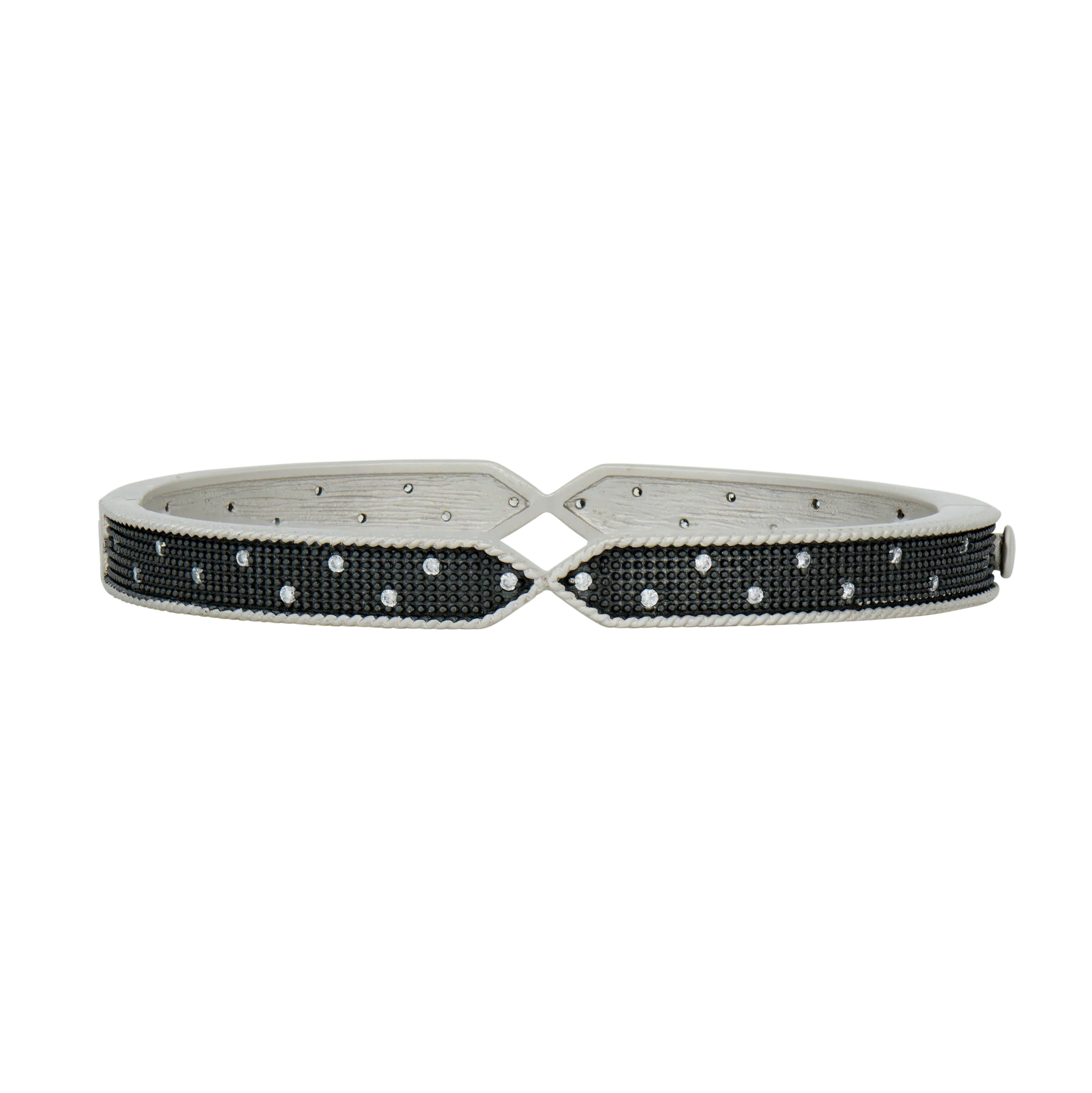 Industrial Texture Hinge Bangle